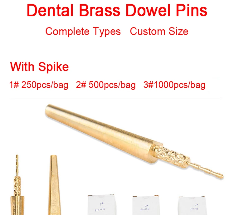 Dental Twin Pins Green Dental Lab Double Dowel Pin Dental Dual Pins ...