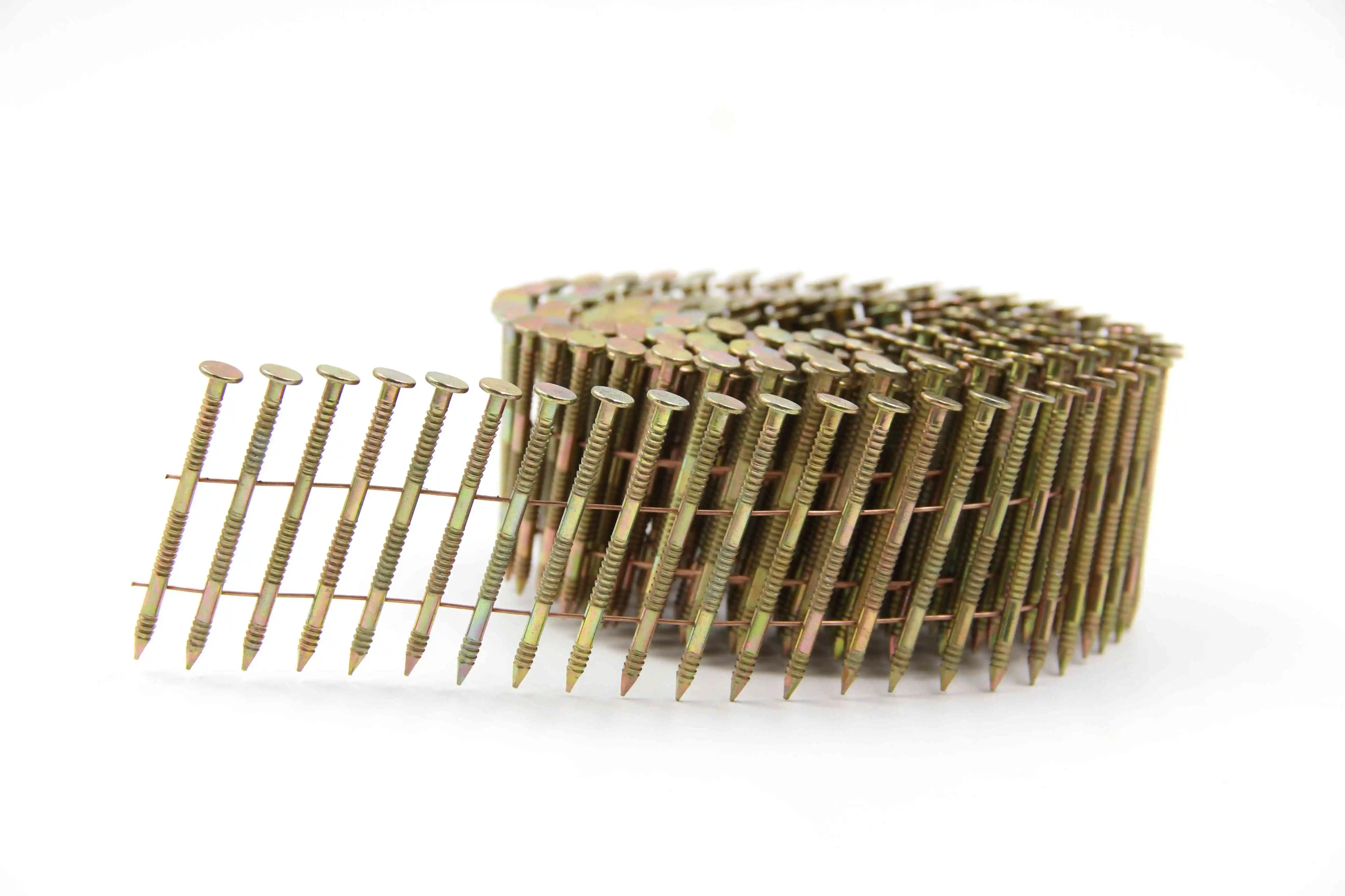 Galvanized 15degree Smooth/twisted//screw/spiral Shank Wire Coil ...