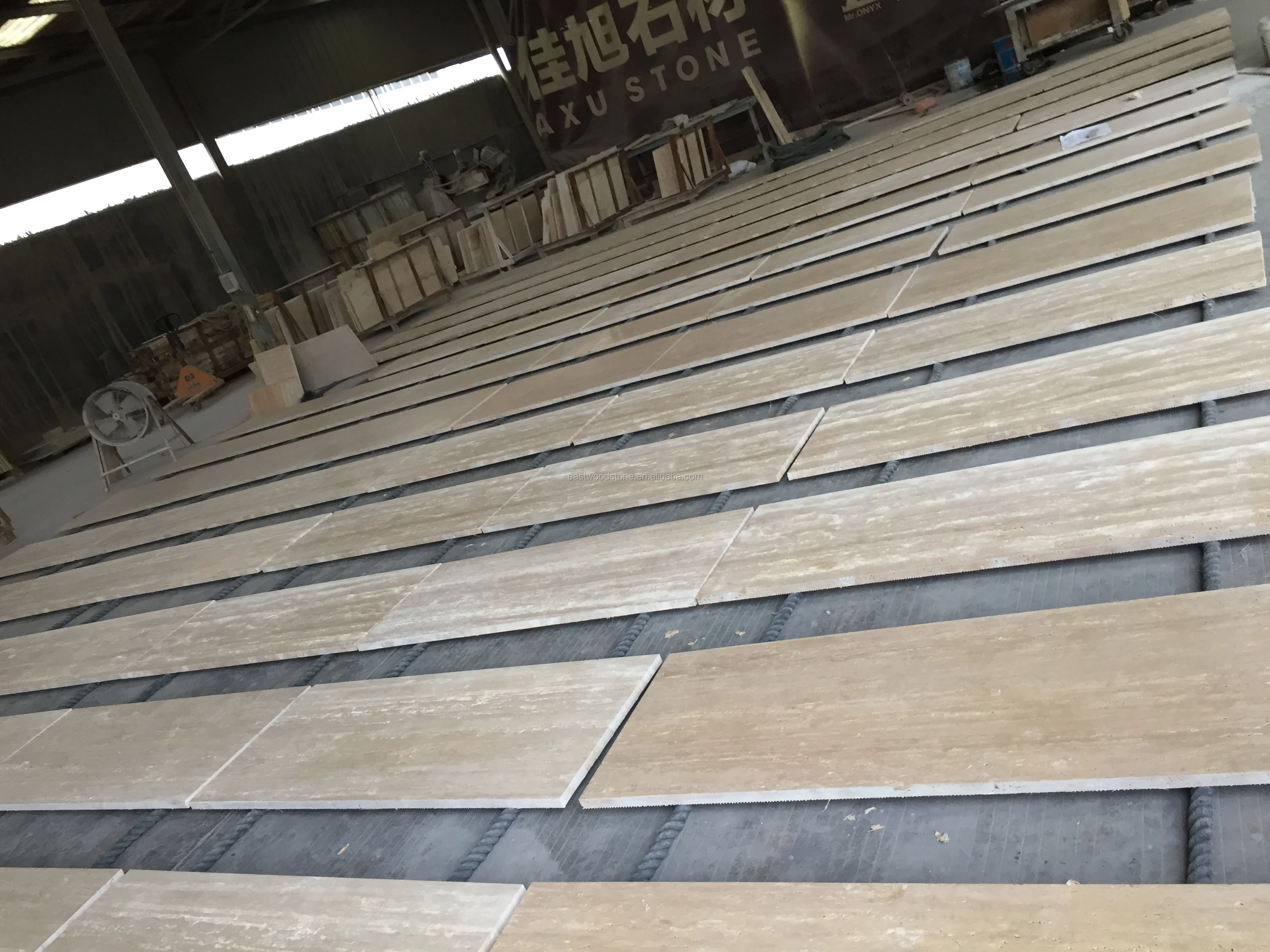 Turkish Beige Travertine - Polished Tile Paver by Eastwood