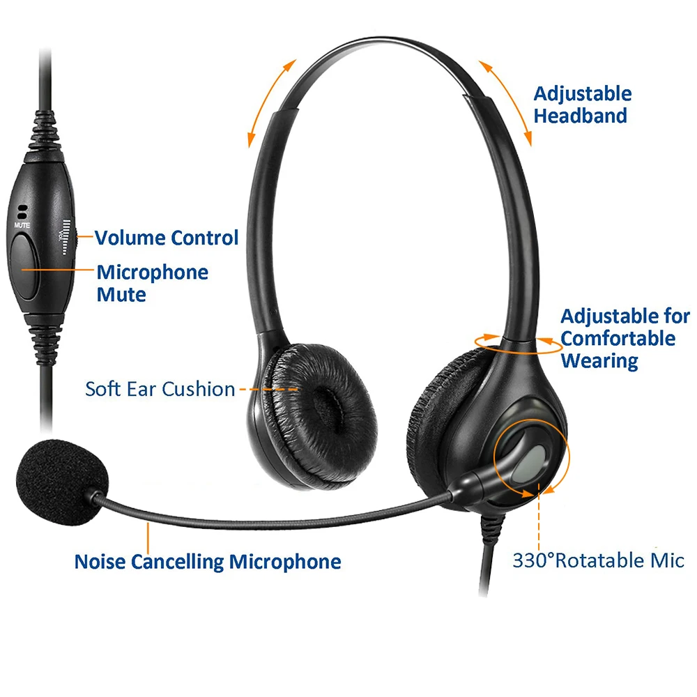 Professional Call Center Communication Headset - Buy Qd Headset ...