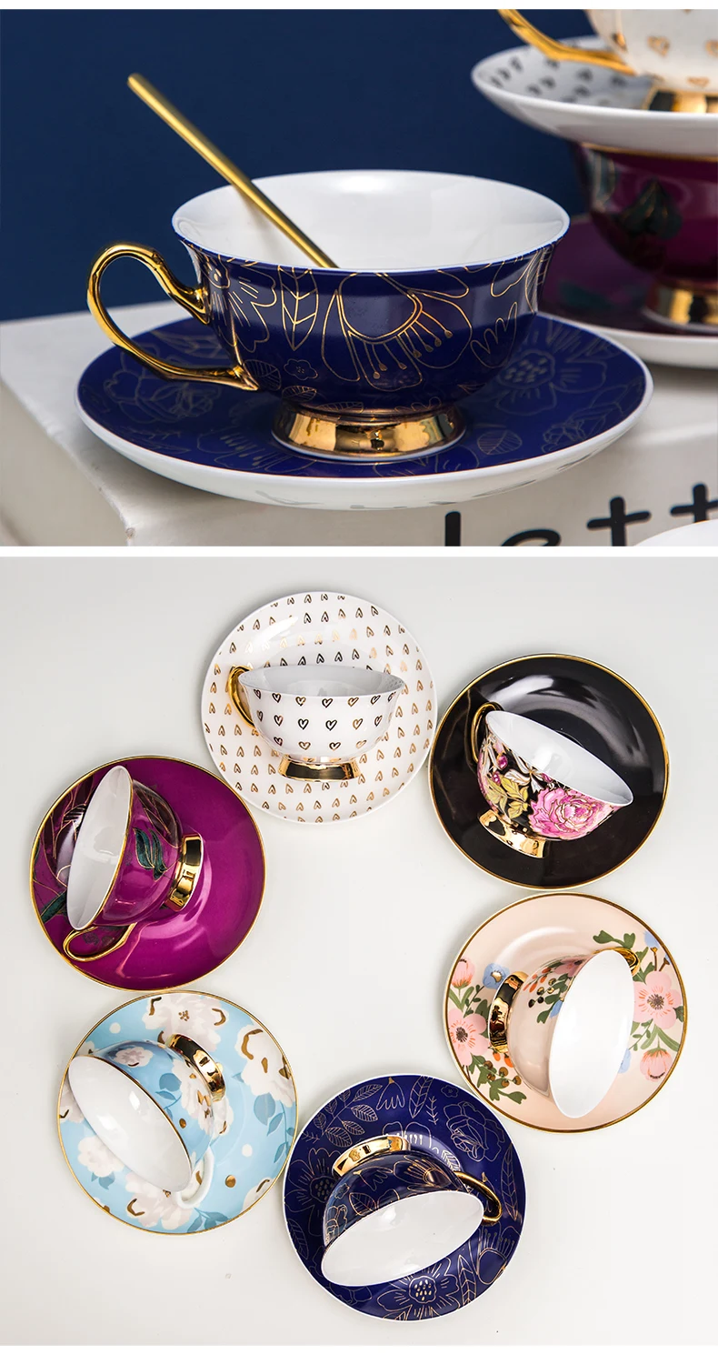 Gift Tea Set Fine Bone China Tea Cup With Saucer Set Porcelain - Buy Cup And Saucer Set ...