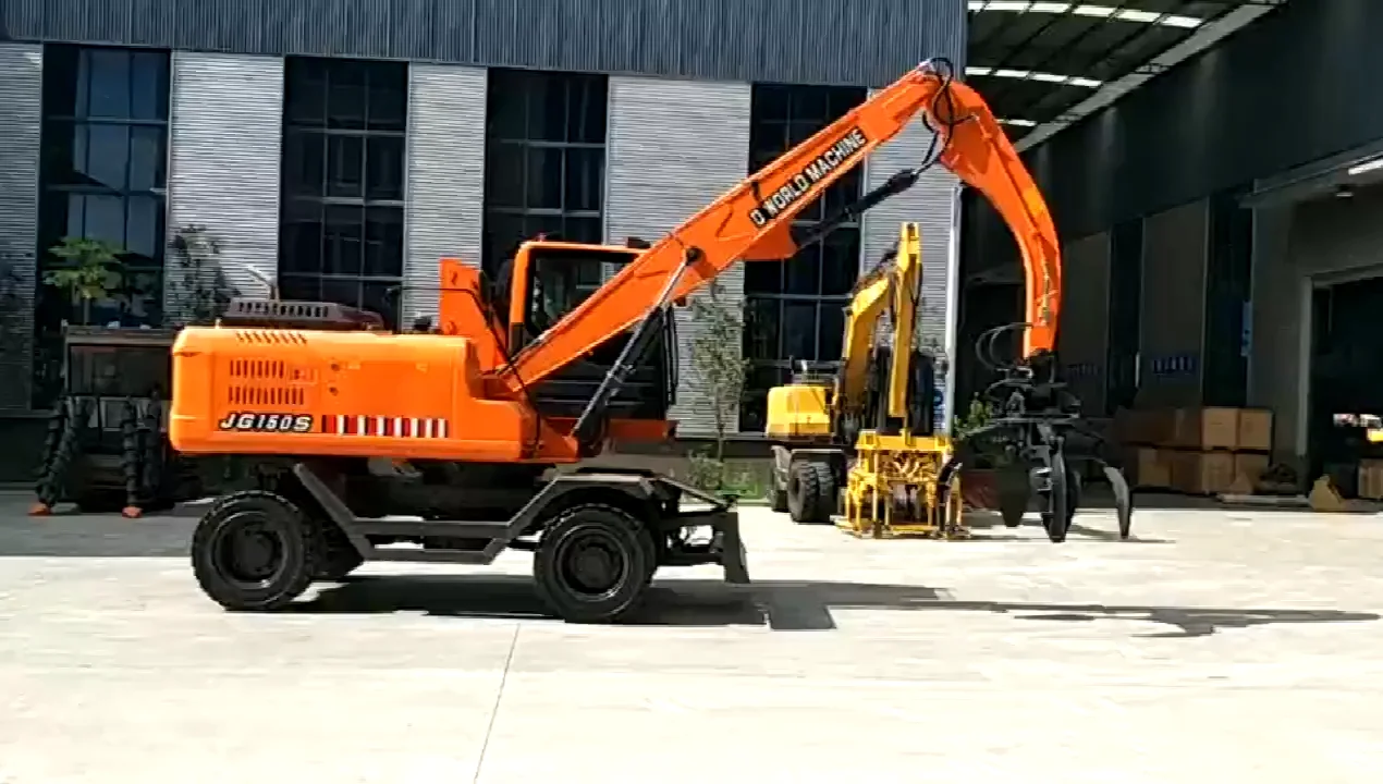 Peel Grapple 12.5 Ton Recycle Track Orange Metal Scrap Grab Loader ...