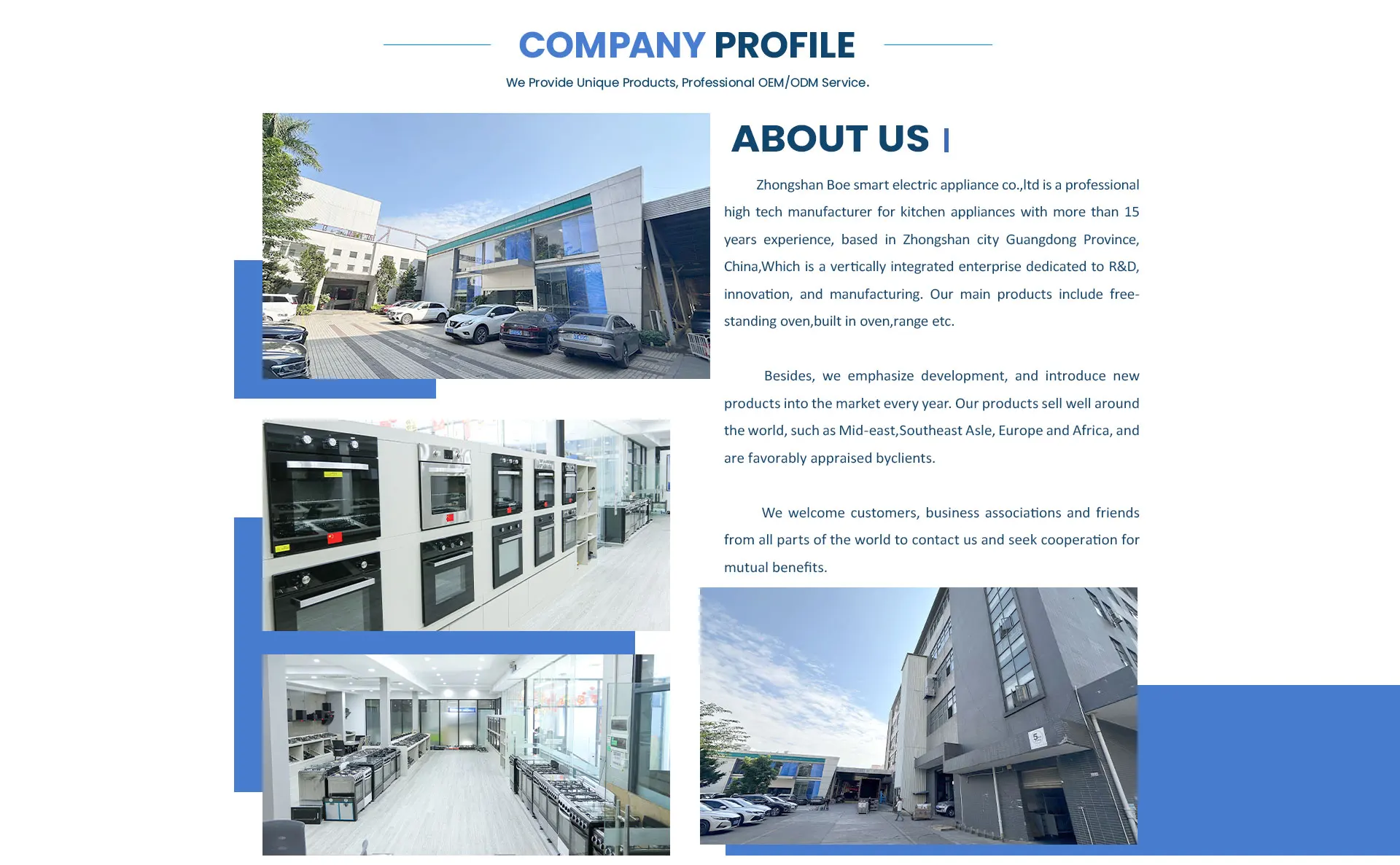 Company Overview - Zhongshan Boe Smart Electric Appliance Co., Ltd.