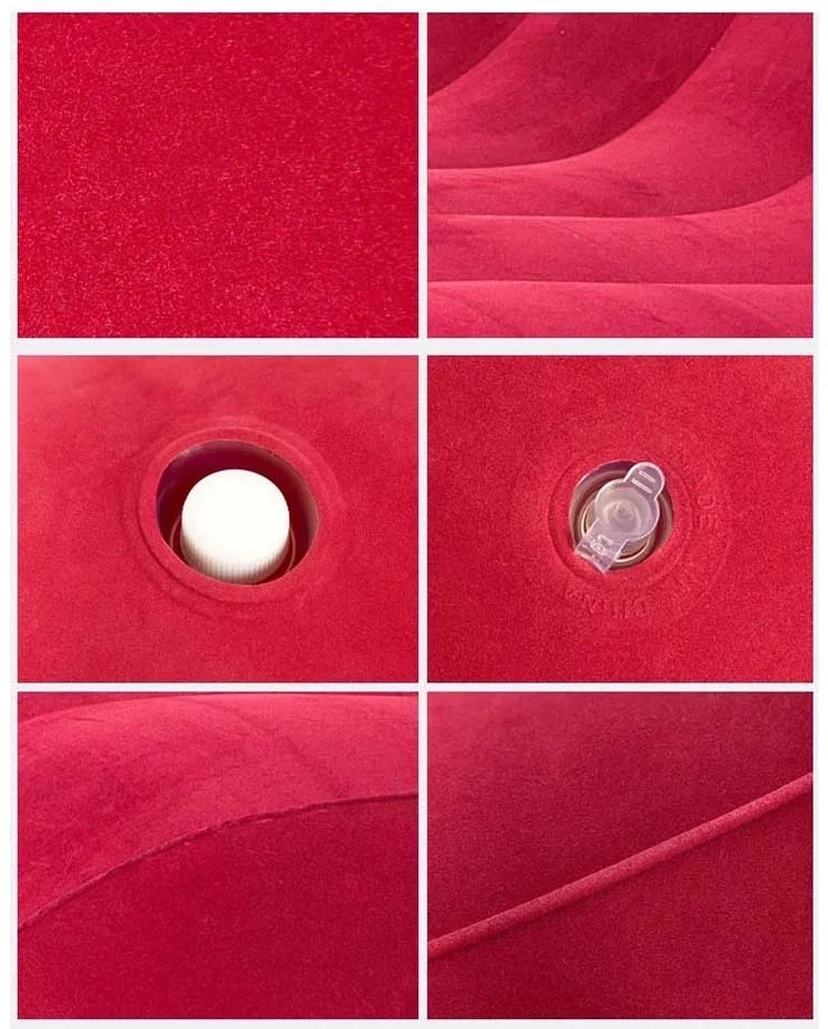 Extra-long S Shape PVC Flocked Inflatable Lounge Chair