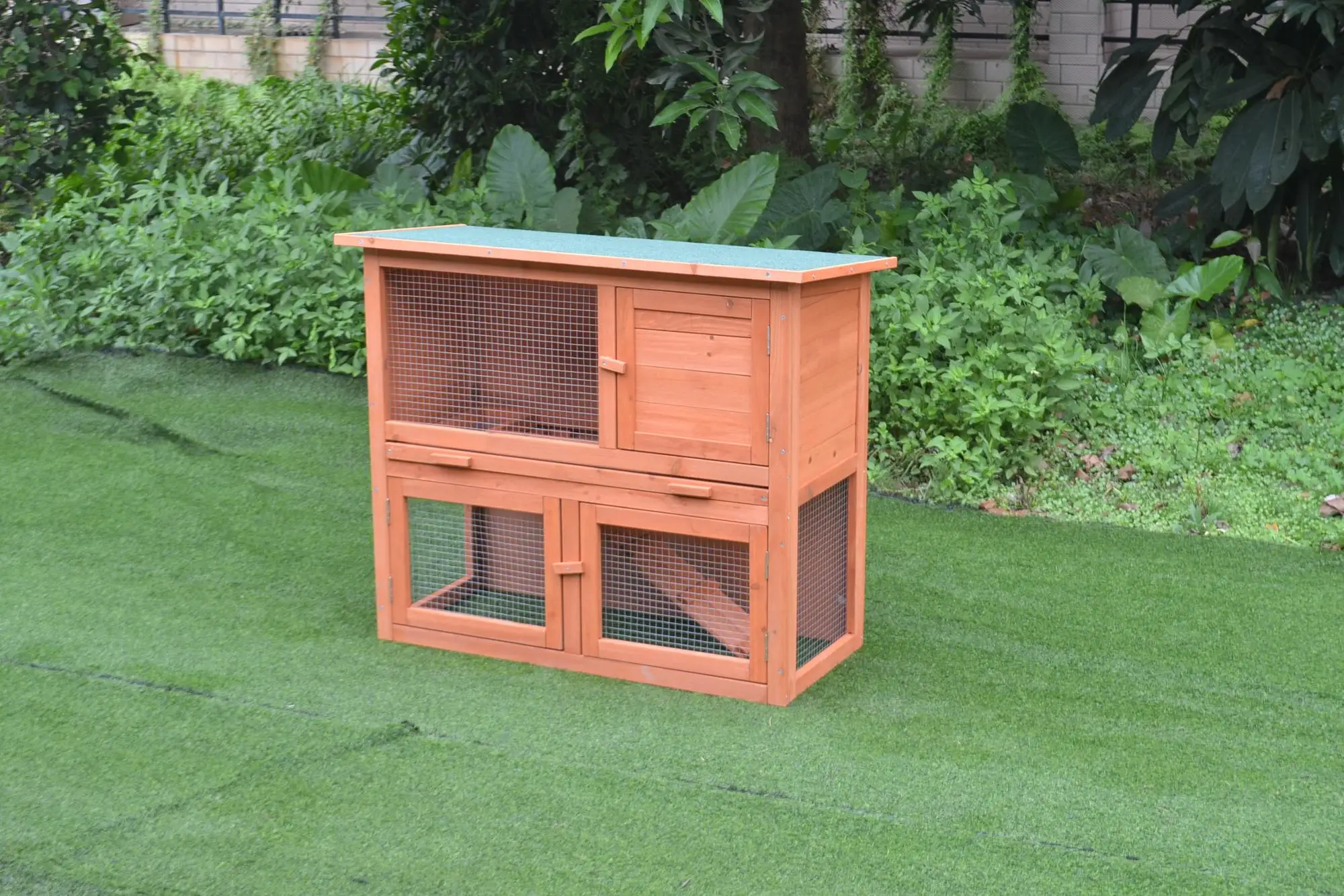 Wooden Two Story Rabbit Hutch - Buy Wooden 2 Story Rabbit Hutches Zinc ...