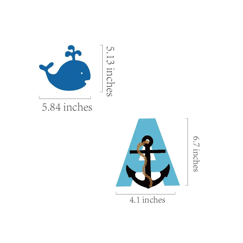 Sailor Nautical Happy Birthday Banner Anchor Sailboat Yacht Lighthouse ...