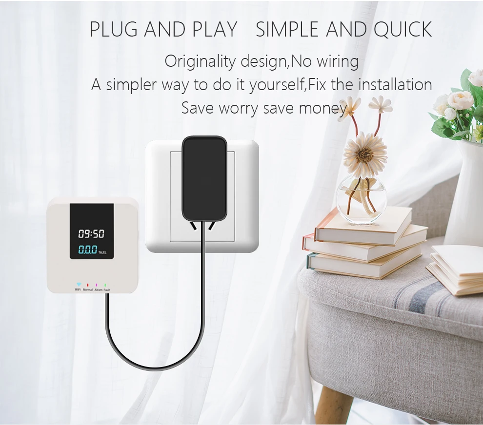 Kitchen Cooking Gas Leak Detector Home Natural Gas Detector Safety ...