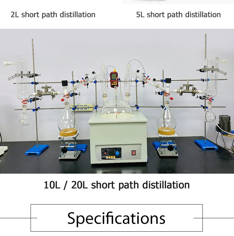 Lanphan Glass Lab Equipment - 5L Short Path Distillation Kit
