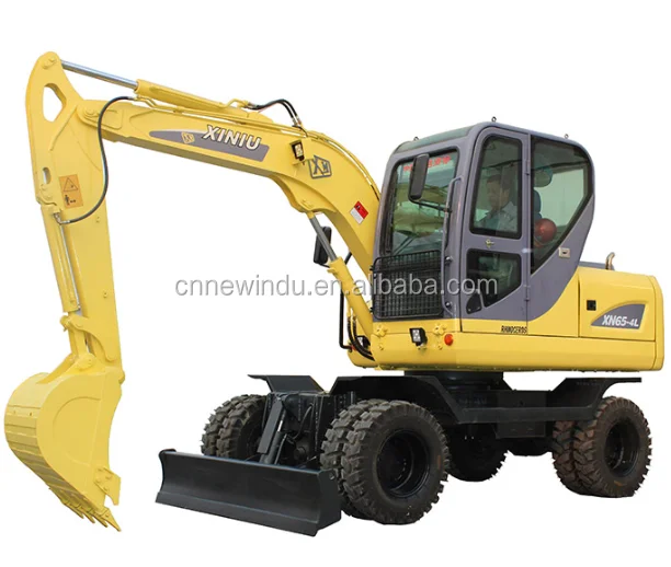 XINIU 6ton Wheel Excavator - High Digging Power & Certifications