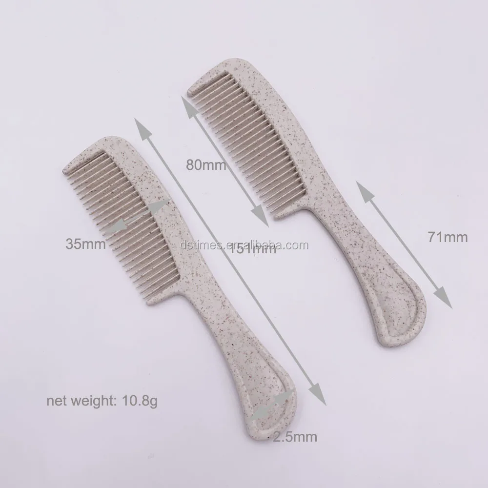 Eco Friendly Hotel Travel Comb Wheat Straw Biodegradable Kids Adult ...
