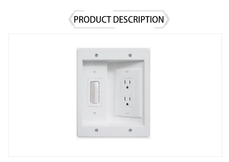 In Wall TV Connection Kit - Recessed Power Solution