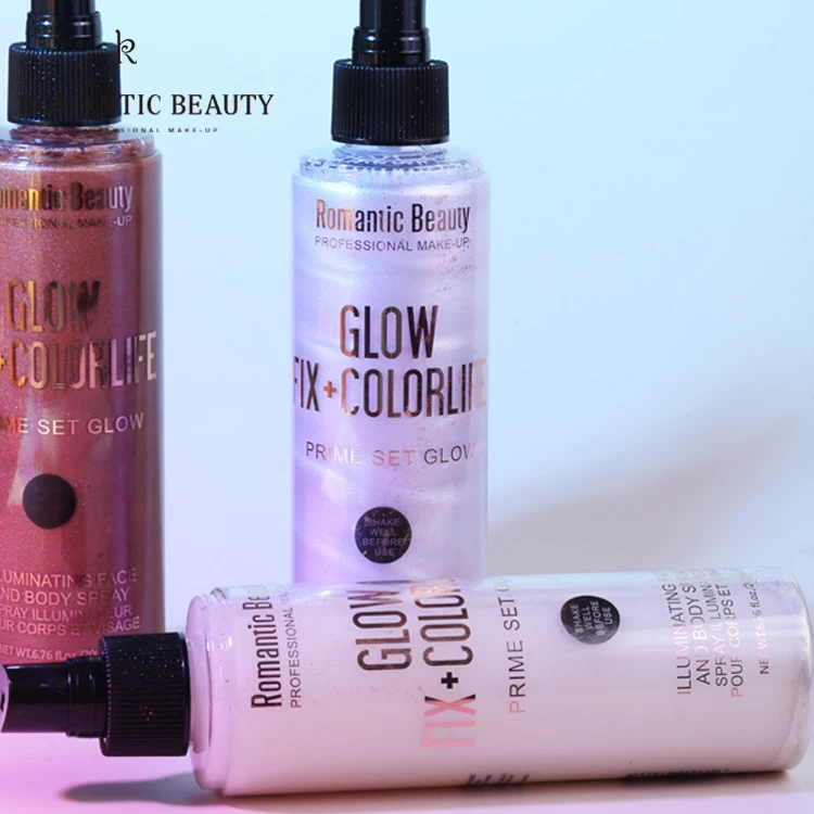 Romantic Beauty Highlighter Liquid Setting Spray Illuminating Face ...
