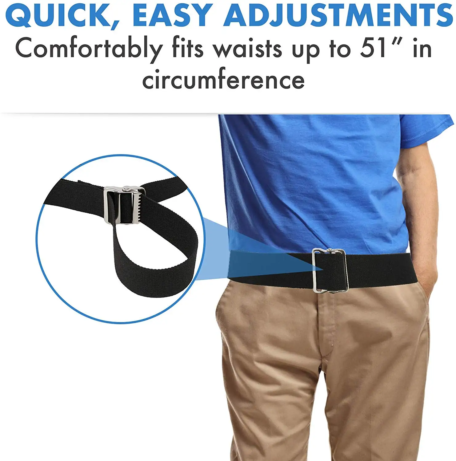 Transfer Belt With Handles Transfer And Walking Gait Belt For Medical ...