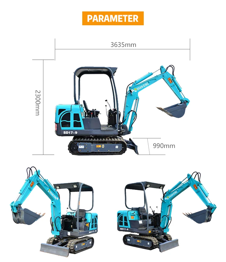 Super Mini Excavator Malaysia Crawler Excavator 1 Year High Digging ...