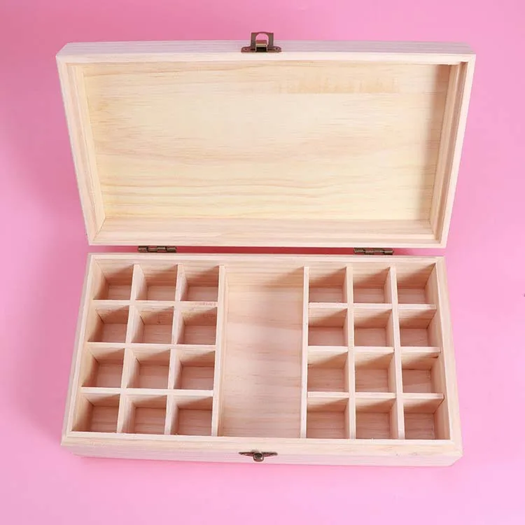 Bamboo Essential Oils Storage Box - Holds 24 Oils (5ml - 15ml) - Tree ...
