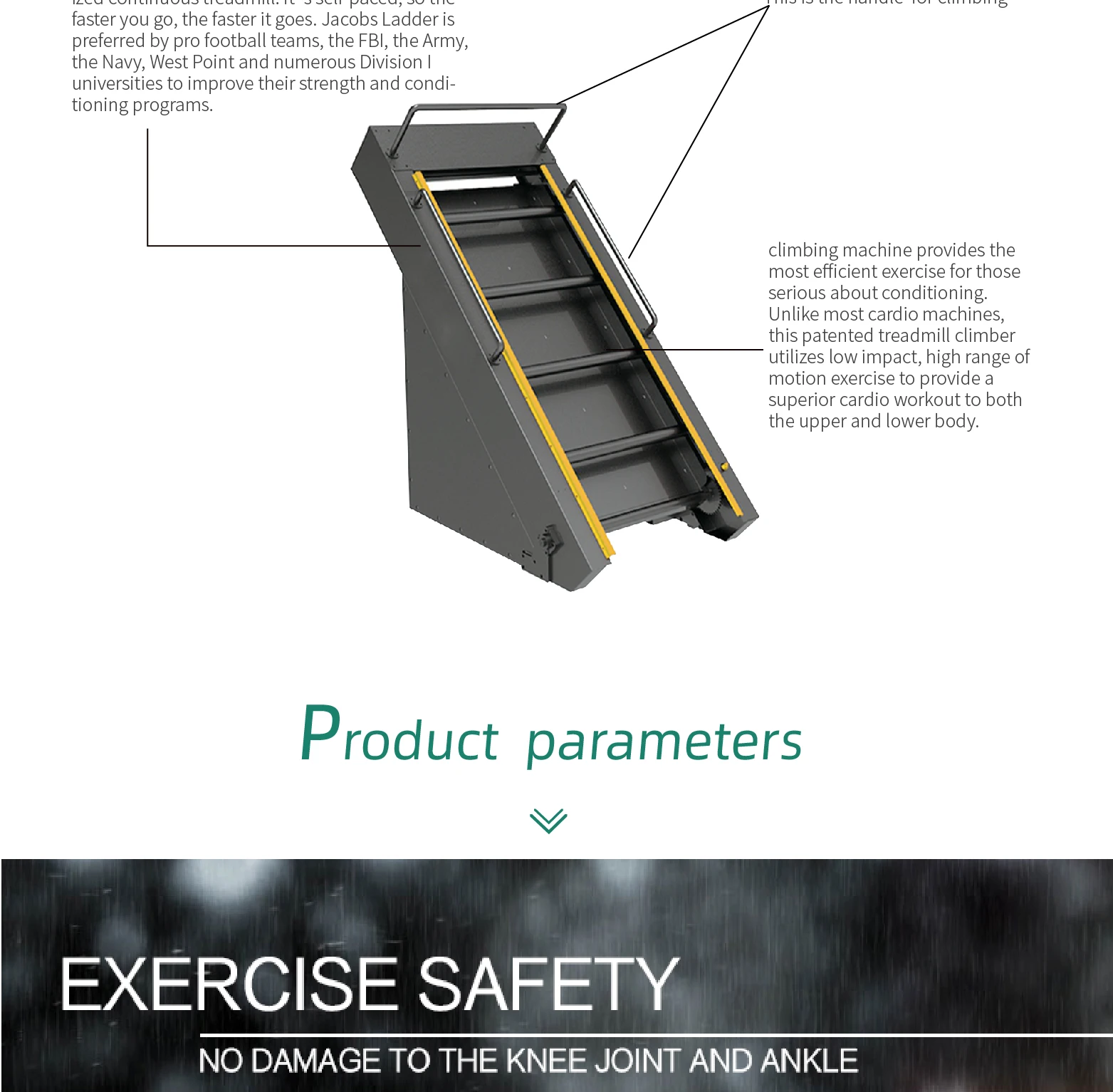 Jacobs Ladder Climber Machine - Electric Fitness Ladder