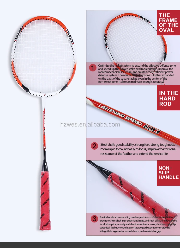 6013 Factory Wholesale Low Price Aluminium Badminton Racket Set Racket ...
