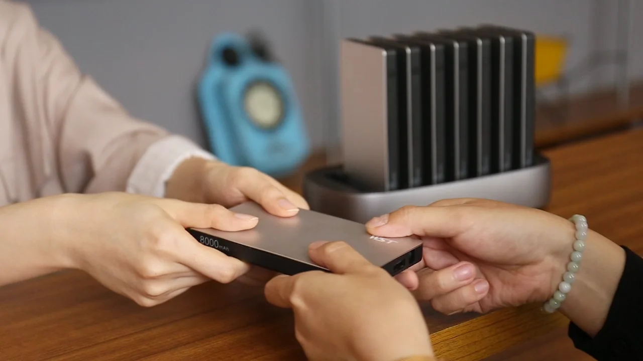 Commercial Wst Multiple Power Bank 8000mah Charging Station Docks For ...