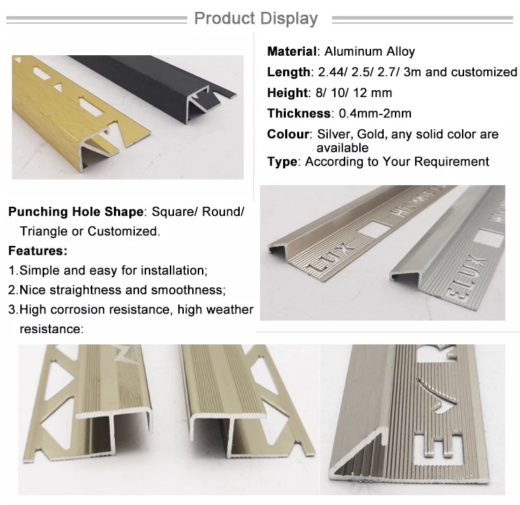 Nova Ceramic Tile Corner Pieces Flat Tile Trim - Buy Flat Tile Trim ...