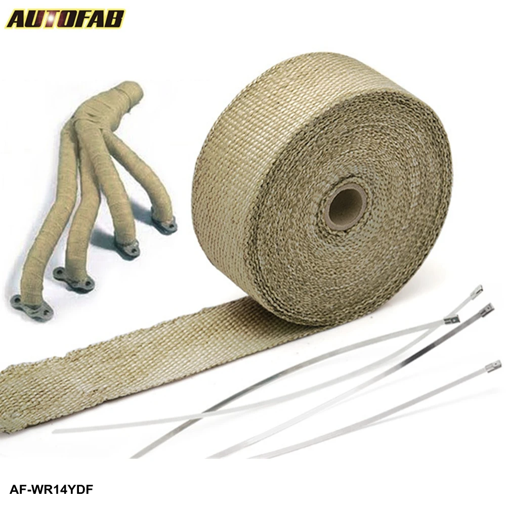 10 Meter Thermal Tape Wrap Exhaust Pipe Header Heat Resistant Cloth For ...