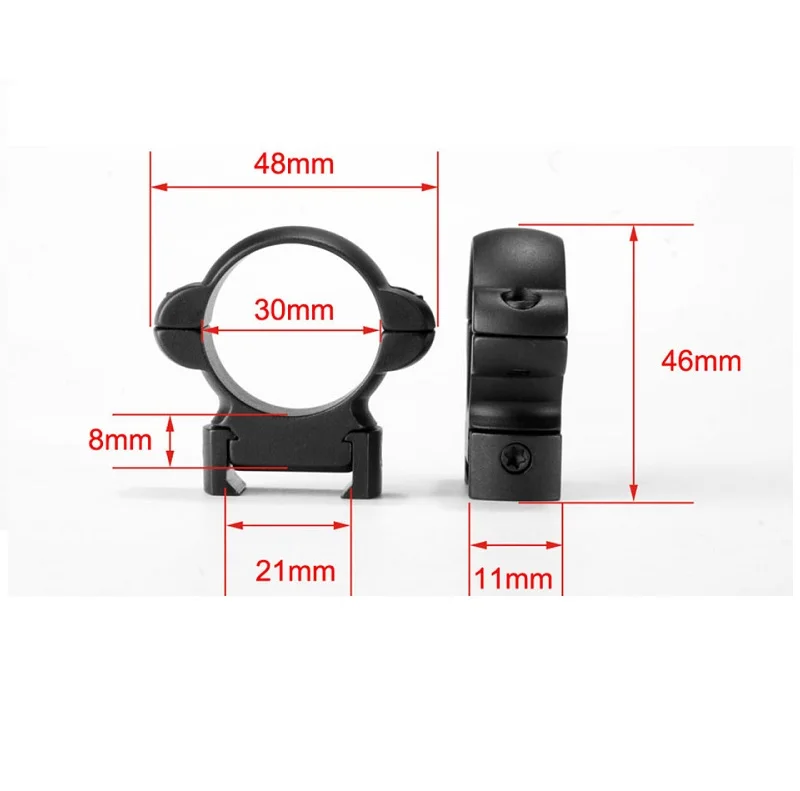 Coyotisports 30mm Steel Scope Rings - Durable Hunting Mounts