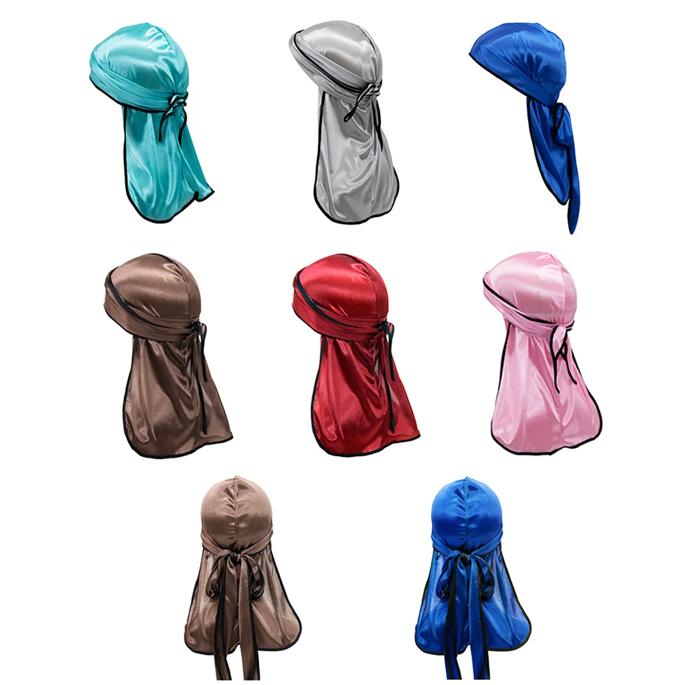 Silky Durag Compression Luxury Bandana Turbans Headscarf For Hair ...