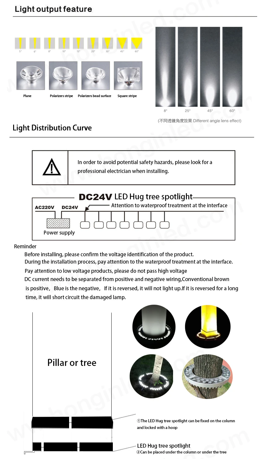 LED Hug Tree Light - 48W Outdoor Garden Lamp with 50000 Hours Lifespan