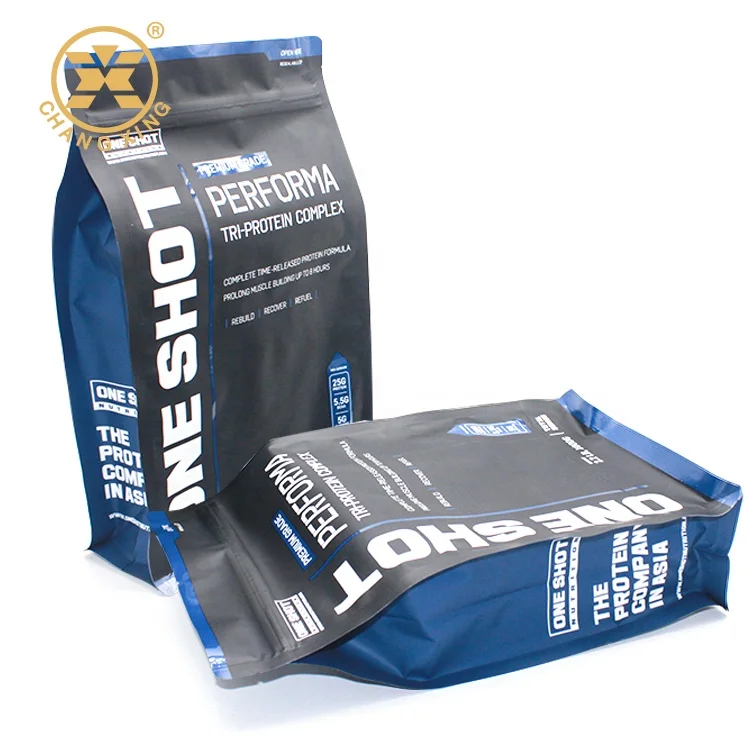 Custom Printed Stand Up Bag Whey Protein Pouch With Zipper For Protein ...