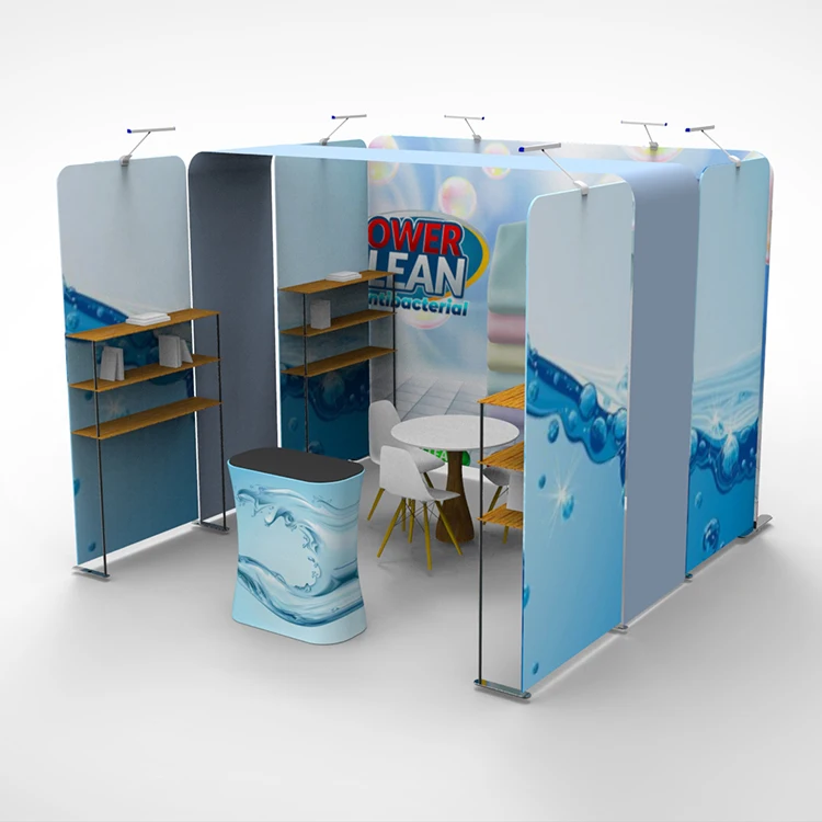 Wholesale Portable Folding Aluminum Tube Tension Fabric Display 3x3 ...