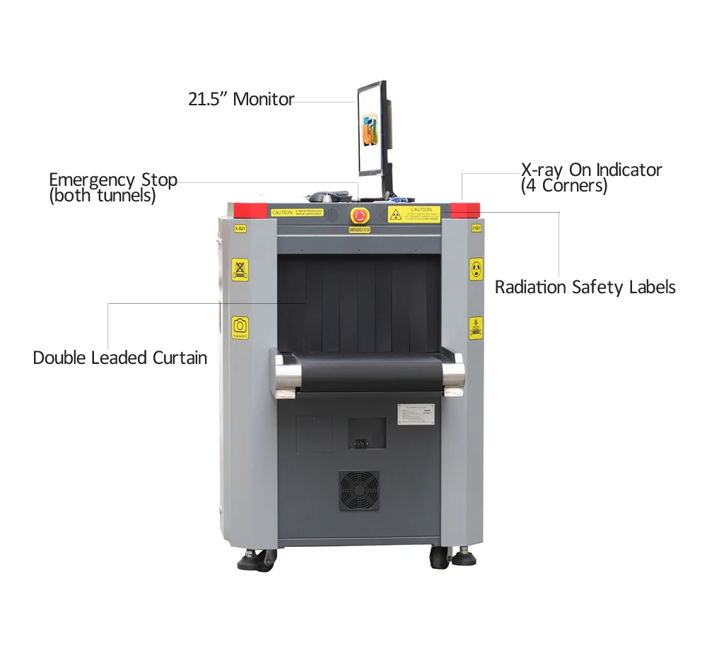 Safeagle X-Ray Screening Machine - Single Energy Luggage Scanner