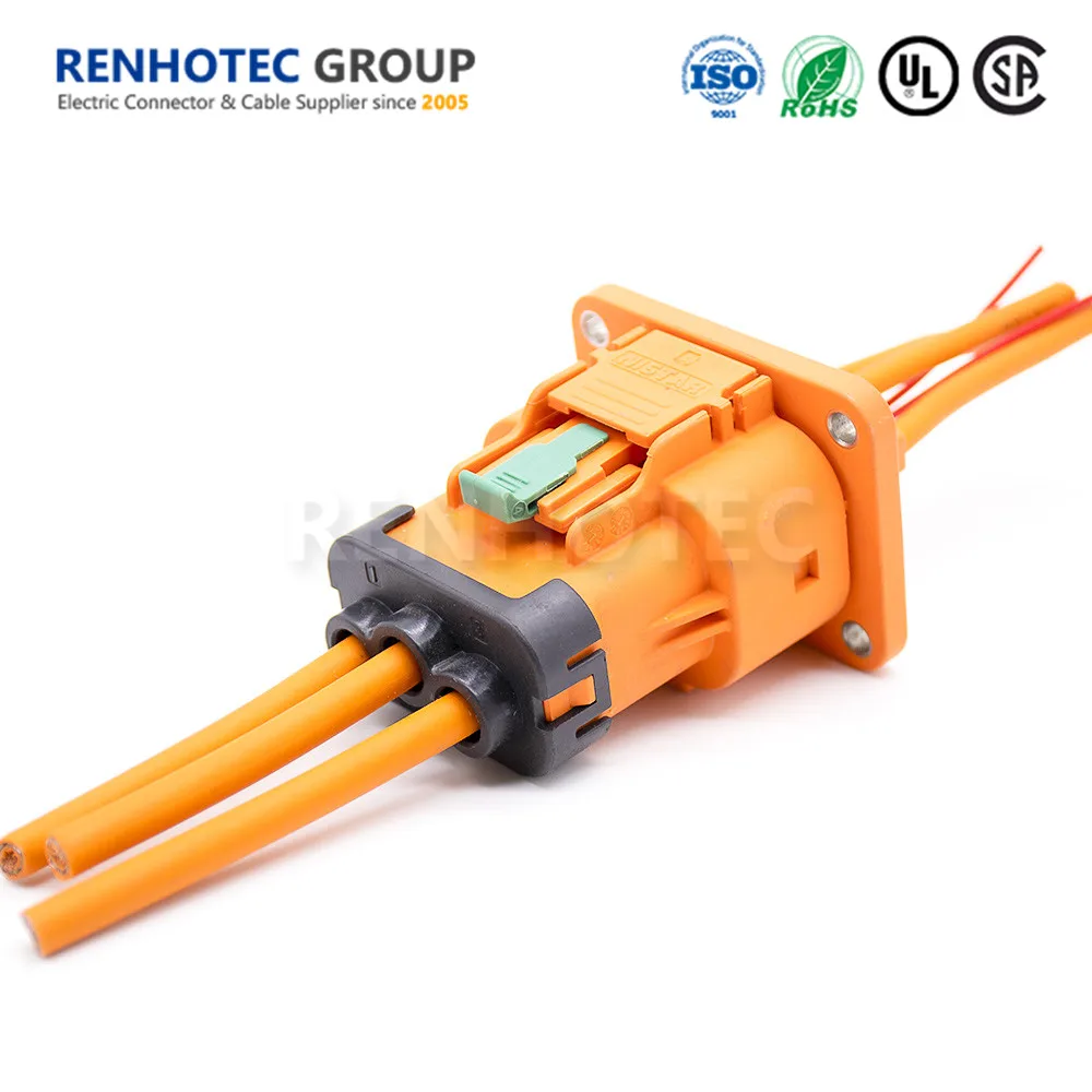 3pin 23a Waterproof Hvil Busbar Connector Socket And Plug For Cable ...