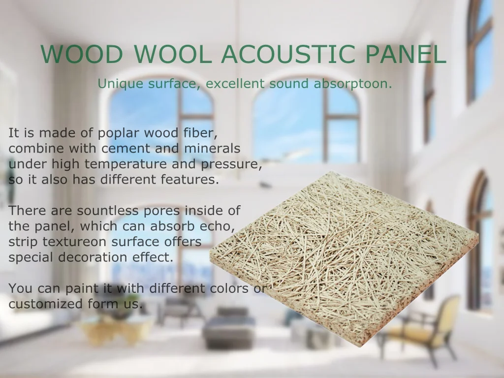 Tectum Acoustical Ceiling Panels - Wood Wool Acoustic Panels