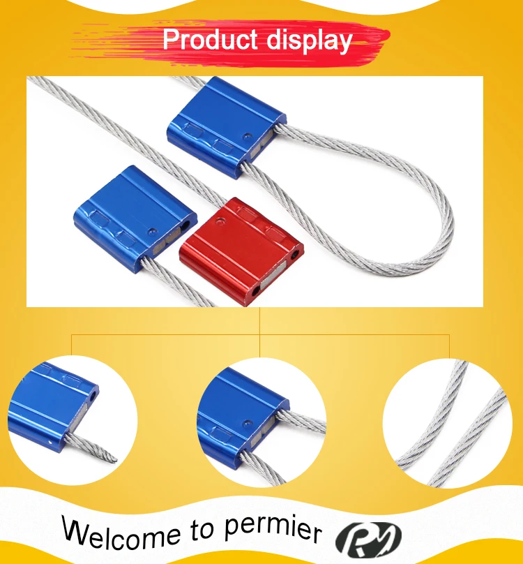 High Security Adjustable Factory Tamper Resistant Cable Seal De Acero ...