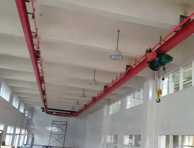 Curved Monorail Crane with CD1 Electric Hoist & Conductor Bar System ...