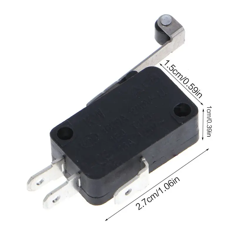 3 Pin Micro Switch with Plastic Roller Lever - Zippy Switch
