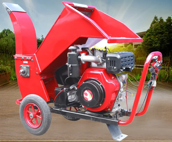 Garden Manual Wood Chipper Shredder 13hp Palm Tree Grinding Machine ...