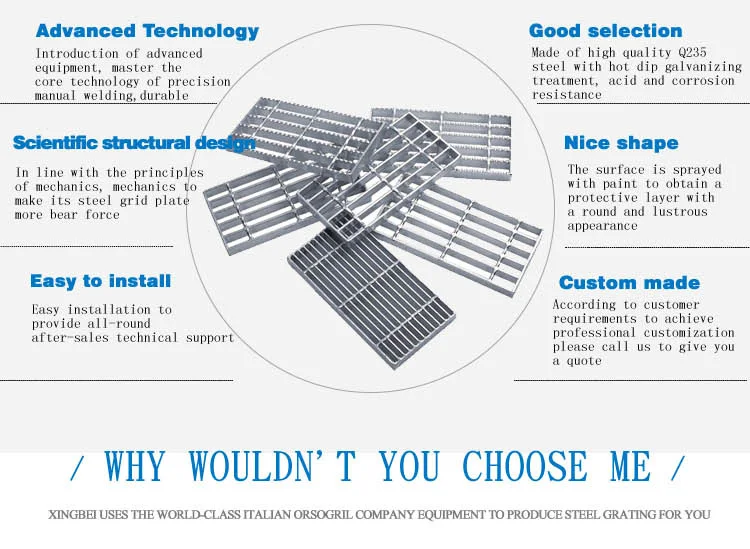 Steel Grating Weight per Square Meter - Durable & Versatile