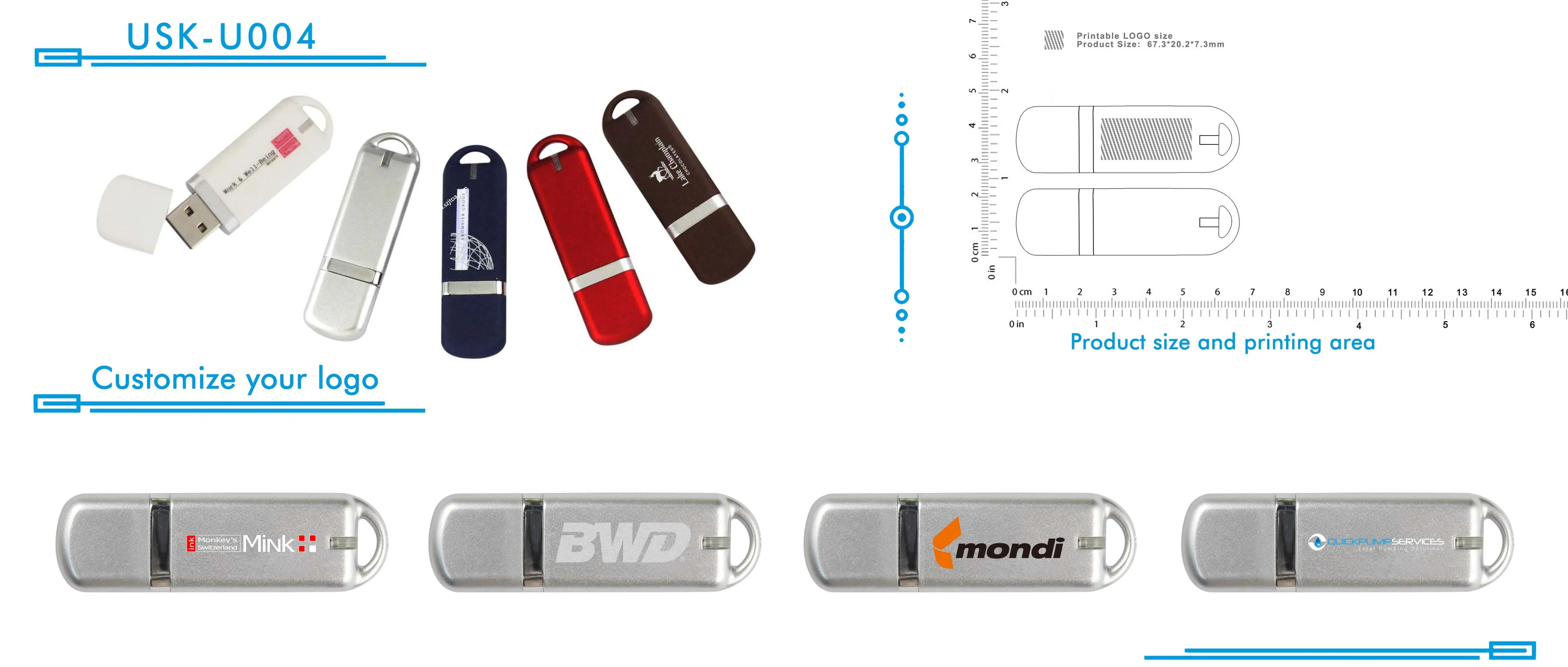 Metal Pen Shape 64mb-64gb Usb Flash Drive With Custom Logo Bulk 2gb Usb ...