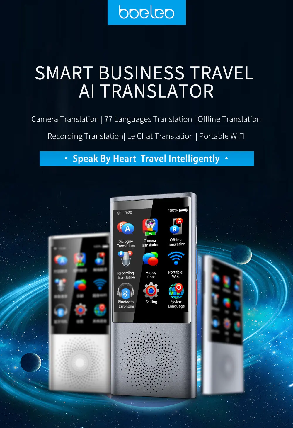 Ai Intelligent Voice Translator For Trip And Business Support Wifi And ...