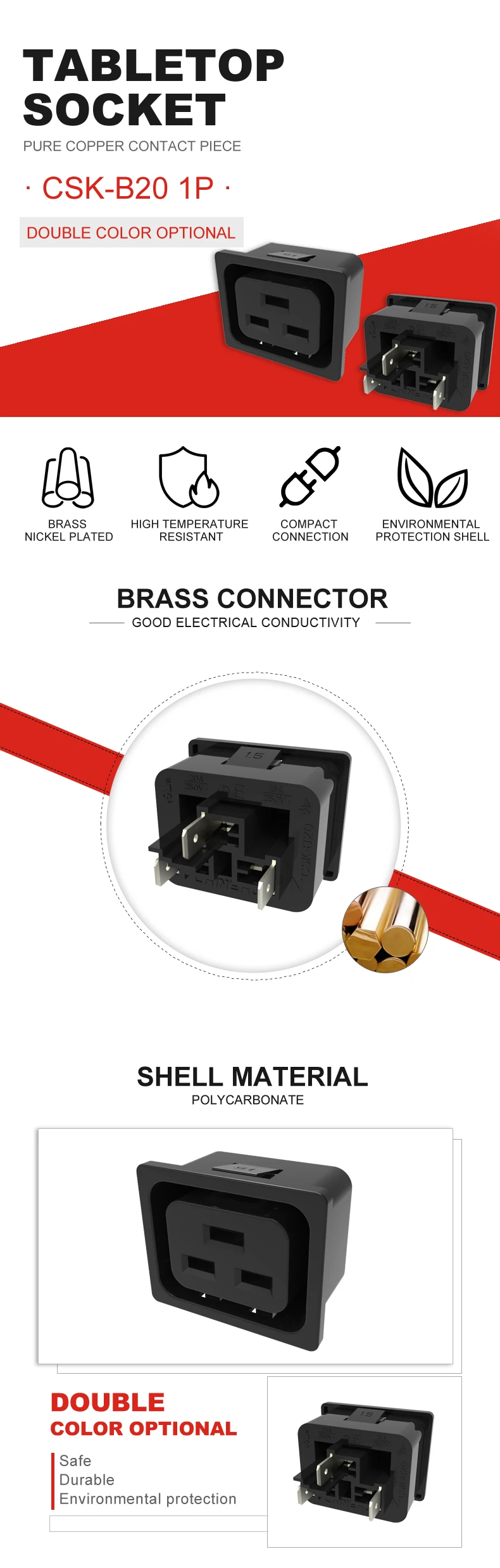 Iec Ac Power Outlet Switch And Socket C19 Universal Electric Socket ...