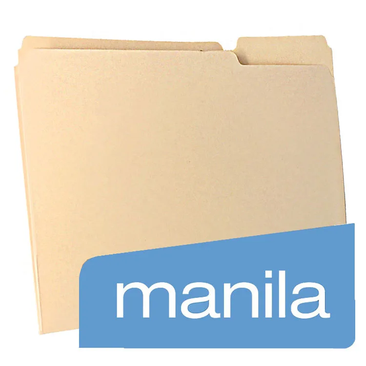 Eco-friendly Custom A4 Size Manila Paper File Folder (8 1/2 X 11 1/2 ...