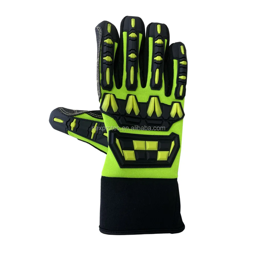 High Performance Tpr Anti Impact Oilfield Mechanic Gloves For Mining ...