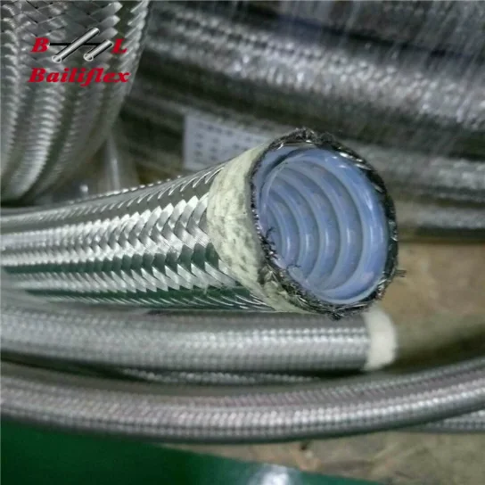 Stainless Steel Braided Cover Convoluted Smooth Ptfe Hose R14 - Buy ...