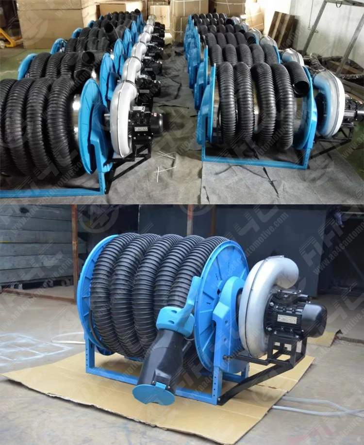 Automatic Retractable Exhaust Extraction Hose Reel, 8M Length, 125mm ...