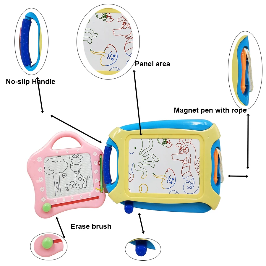 Educational Kids Plastic Magic Writing Toy Erasable Magnetic Drawing ...