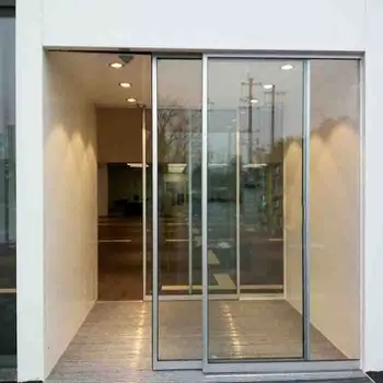 Stainless Steel Frame Automatic Sliding Glass Door - Buy Sliding ...