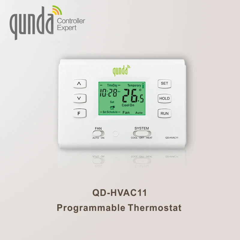QUNDA QD-HVAC11 Programmable Thermostat for Central Air