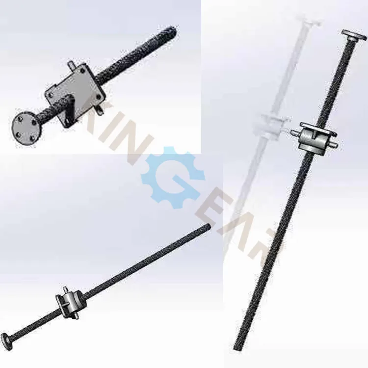 JTM 2 Lift Acme Thread Worm Gear Screw Mini Jack Lifter