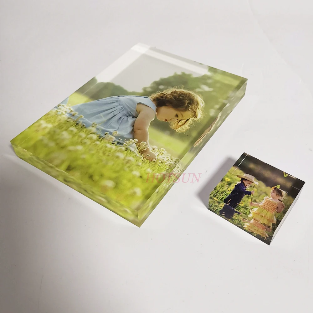 Customize Uv Printing Lovely Baby Pmma Pictures Cubes High-definition ...
