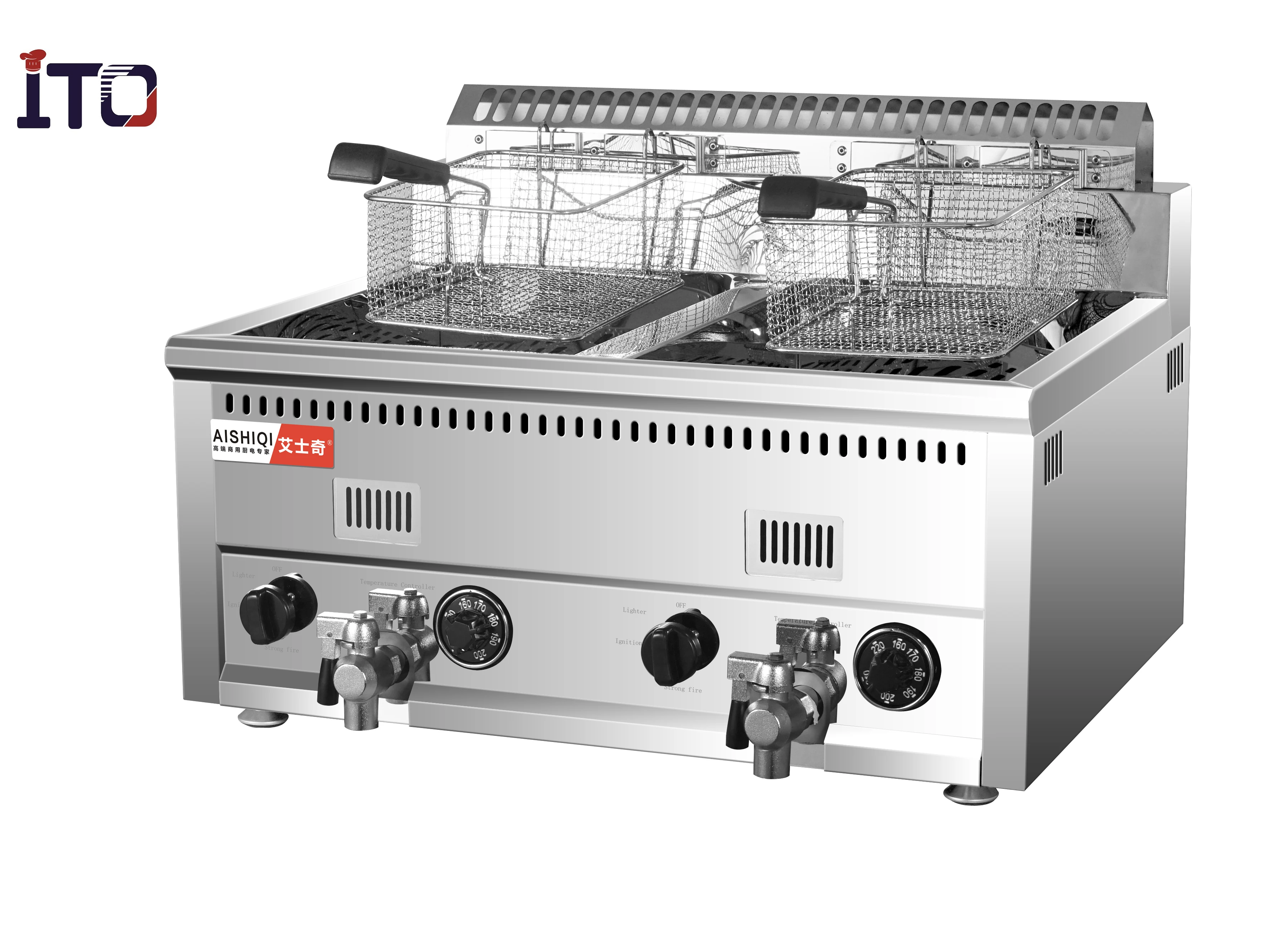 Gas Deep Fryer Commercial with Temperature Control - ITO
